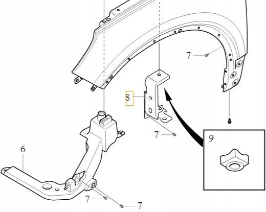 Volvo Oe Volvo Xc40 Wspornik Uchwyt Mocowanie Prawy Blotnik - Opinie i ...