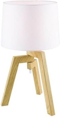 Lampa Goodhome Lampa Stołowa Trianoy 1-Punktowa E14 Biała / Drewno ...