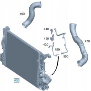 Mercedes-Benz Oe Mercedes Benz Oe Intercooler Chłodnica Powietrza Glb ...