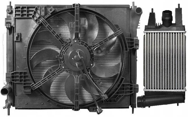Radiator Komplet Chłodnica Wentylator Nissan Juke 12Dig T Ni73013Ry ...