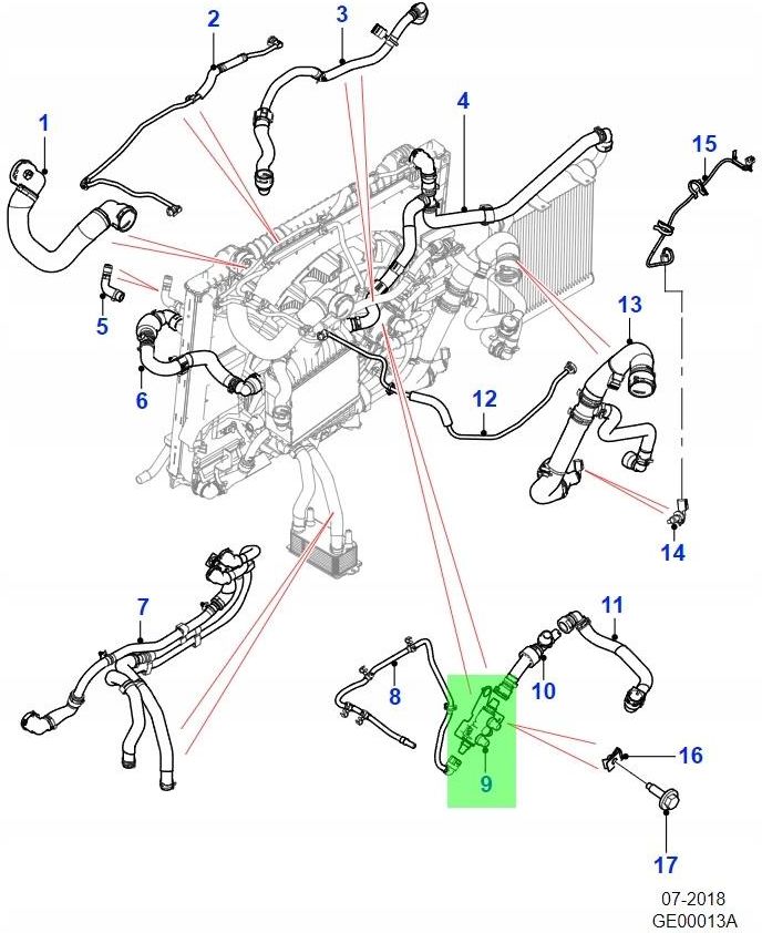 Jaguar Oe Króciec Zawór Chłodnicy Xe Xf F Pace 2 O T2H39321 - Opinie i ...