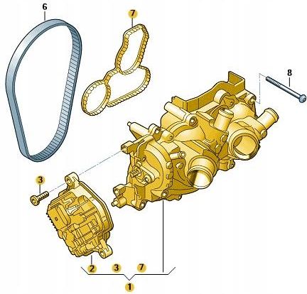 Volkswagen Oe Pompa Wody Termostat 1 5 Tsi Oryginał 05E121111R - Opinie ...