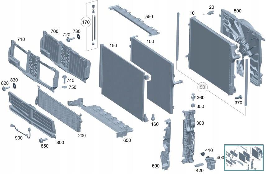 Mercedes-Benz Oe Mercedes Benz Oe Dodatkowa Chłodnica Wody S Klasa 223 ...