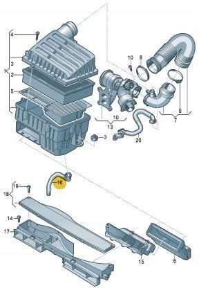 Audi Oe Odpływ Wody Z Filtra Powietrza Vw 5Q0129637C - Opinie i ceny na ...