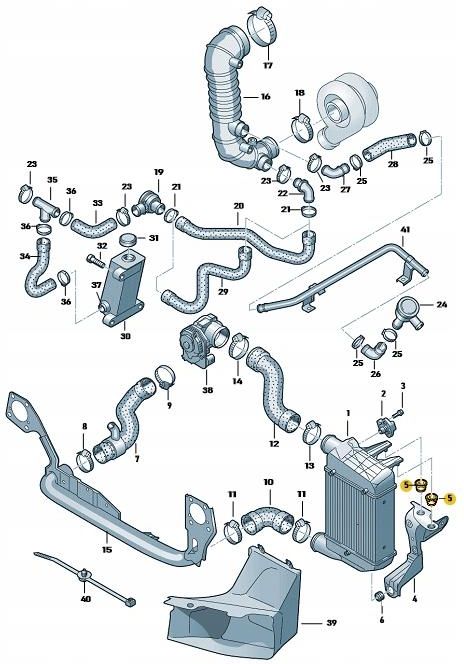 Seat Oe Tuleja Mocująca Chłodnicę Exeo Audi Vw 058145824A - Opinie i ...