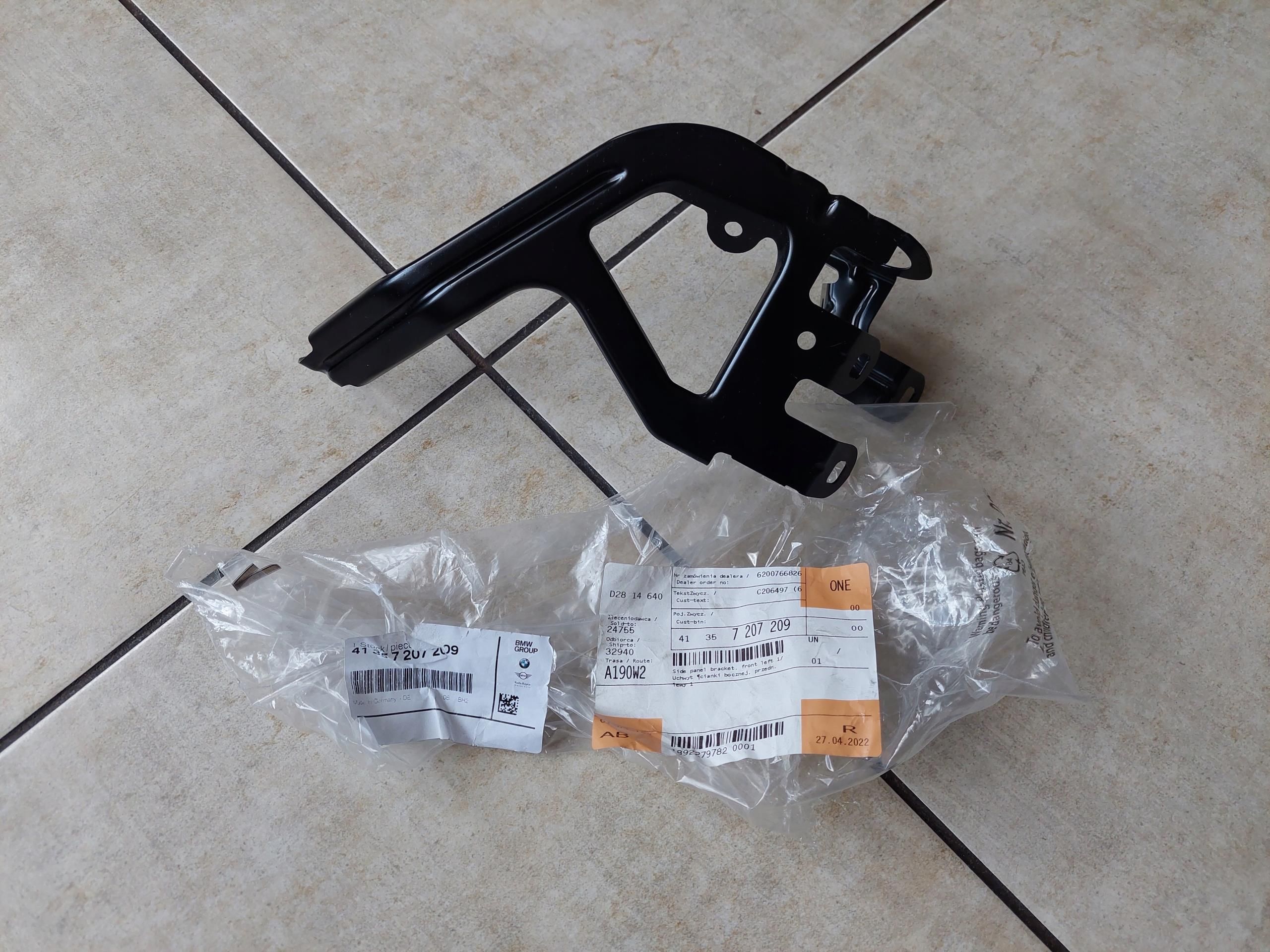 Bmw Oe Wspornik - Mocowanie Błotnika 5 F10 F11 41357207209 41357207210 ...