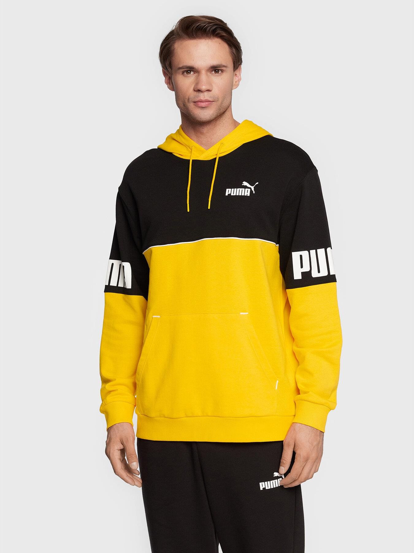 Puma Bluza Power Colorblock 849812 Żółty Regular Fit - Ceny i opinie ...