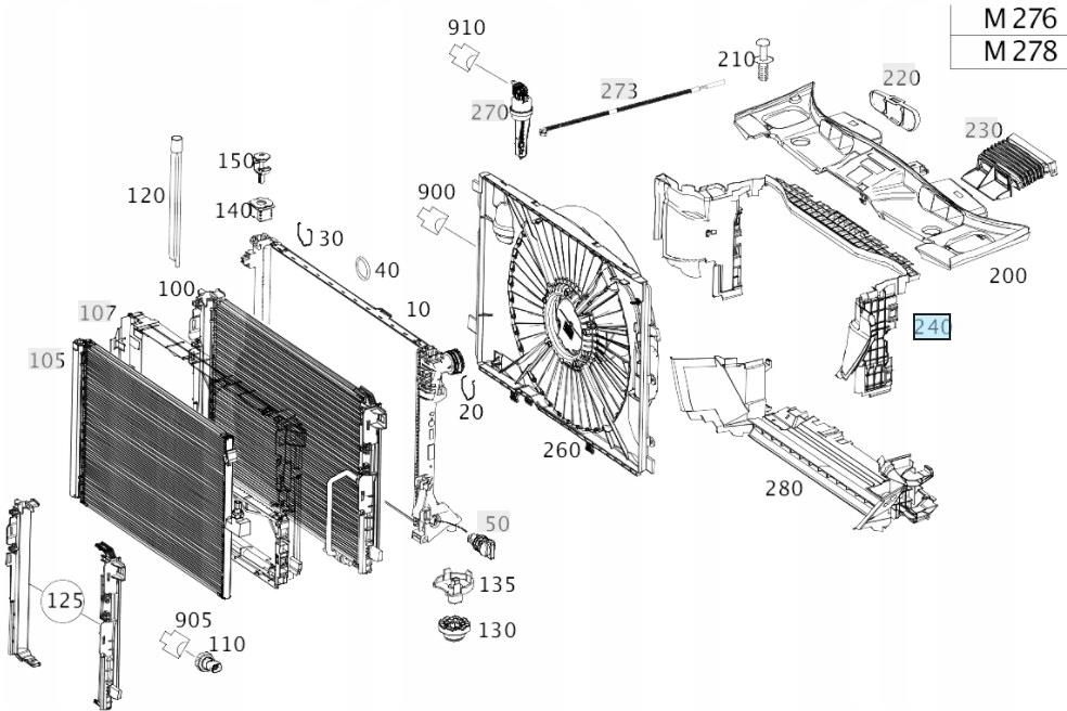 Mercedes-Benz Oe Mercedes Benz Oe Mocowanie Dolne Chłodnicy A2045040514 ...