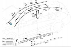 MercedesBenz Oe Mercedes Benz Klamra Listwy Ozdobnej Szyby P Merceds ...