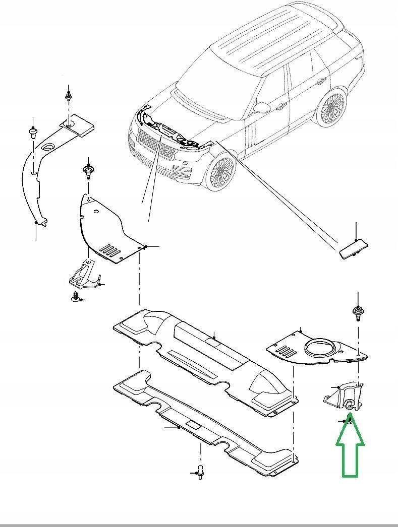 Land Rover Oe Uchwyt Wspornik Pas Range Vogue Sport 2013 Lr041471 ...