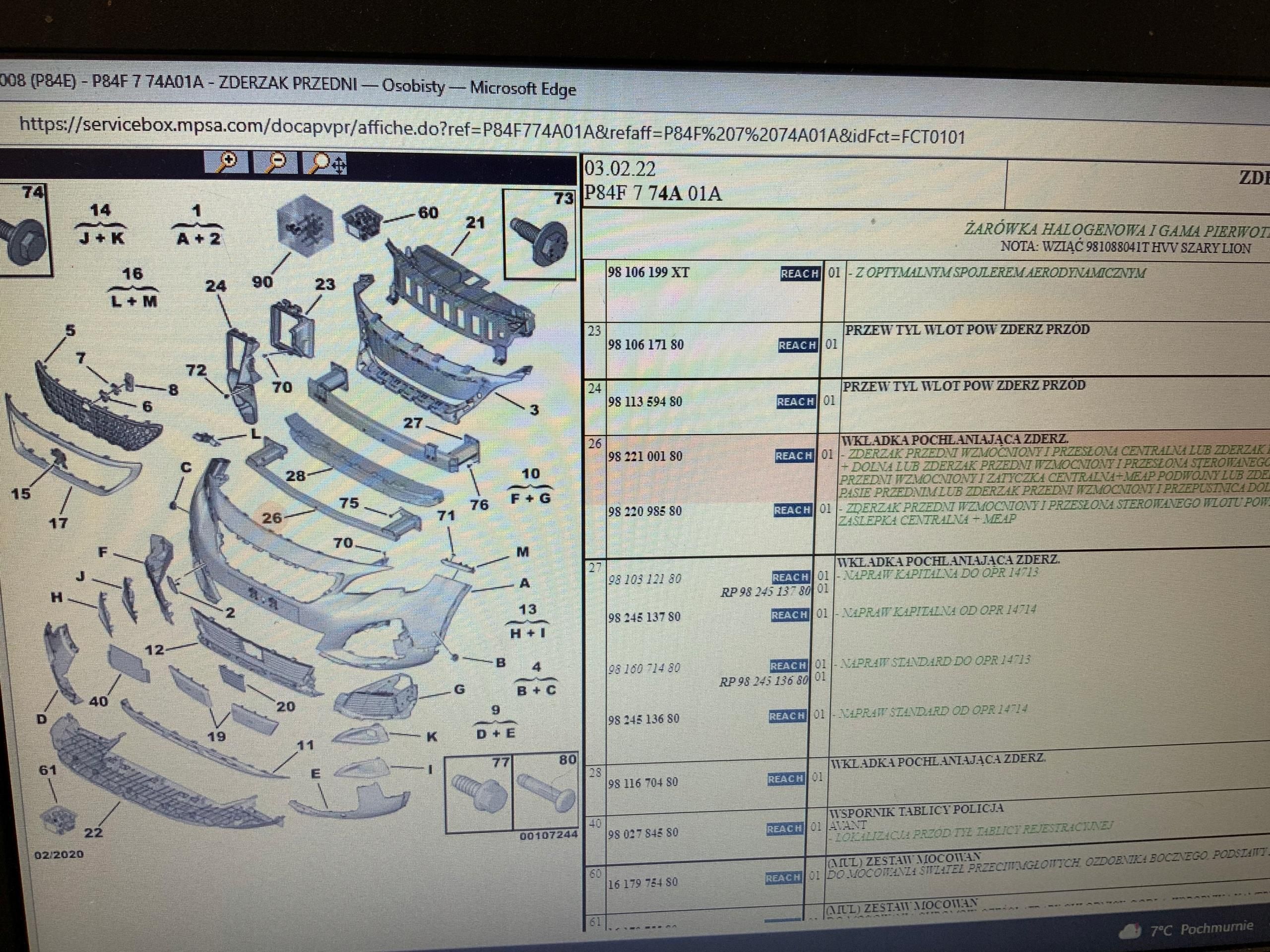 Peugeot Oe Belka Pod Zderzak Przód 5008 Ii 3008 16 9822100180 - Opinie ...