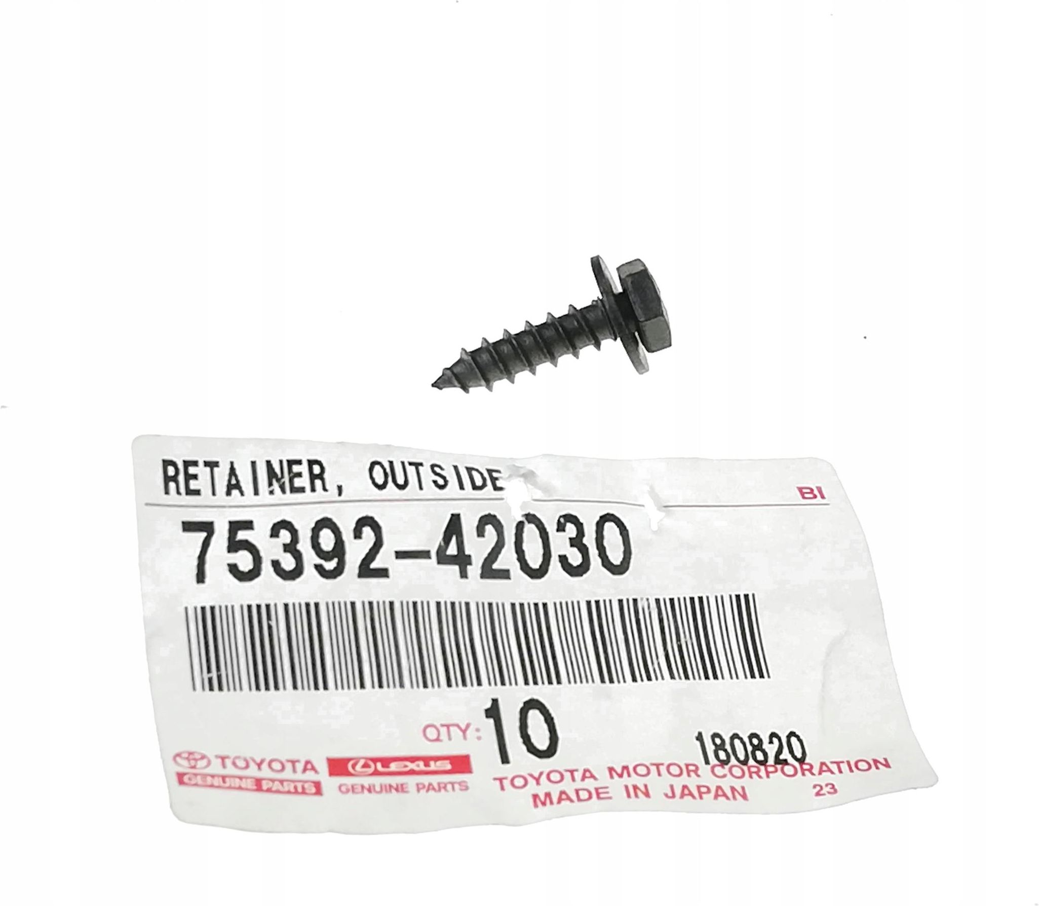 Toyota Oe Auris Ii 1215 Śruba Wkręt Kratka Zderzak Halogen A7539242030 ...