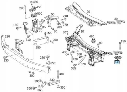MercedesBenz Oe Mocowanie Pasa Glc X253 15 A2136205800 A2136205900 ...