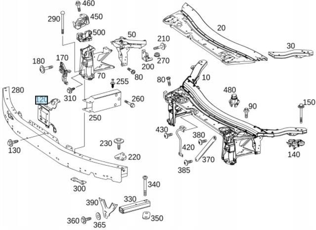 MercedesBenz Oe Mocowanie Wspornik Lampy Glc X253 15 A2136202800 ...