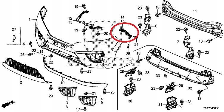 Honda Oe Ślizg Zderzaka PPrz Jazz Iv 71193T5A000 - Opinie i ceny na ...