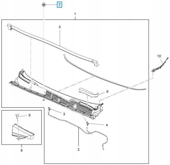 Opel Oe Spinka Podszybia Mokka 11546904 - Opinie i ceny na Ceneo.pl
