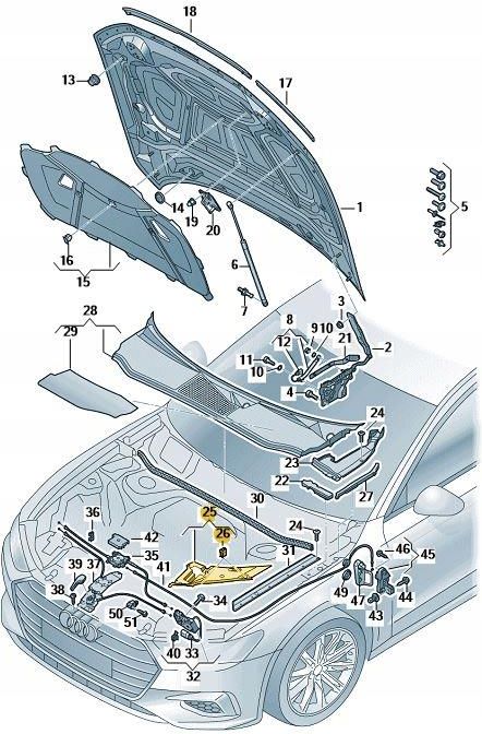 Audi Oe Nakładka Osłona Górna Błotnika Prawa A6 C8 4K08052866 - Opinie ...