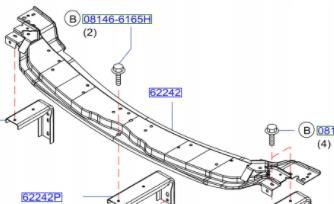 Nissan Oe Wzmocnienie Zderzaka Przód 622901Lb0A - Opinie i ceny na Ceneo.pl