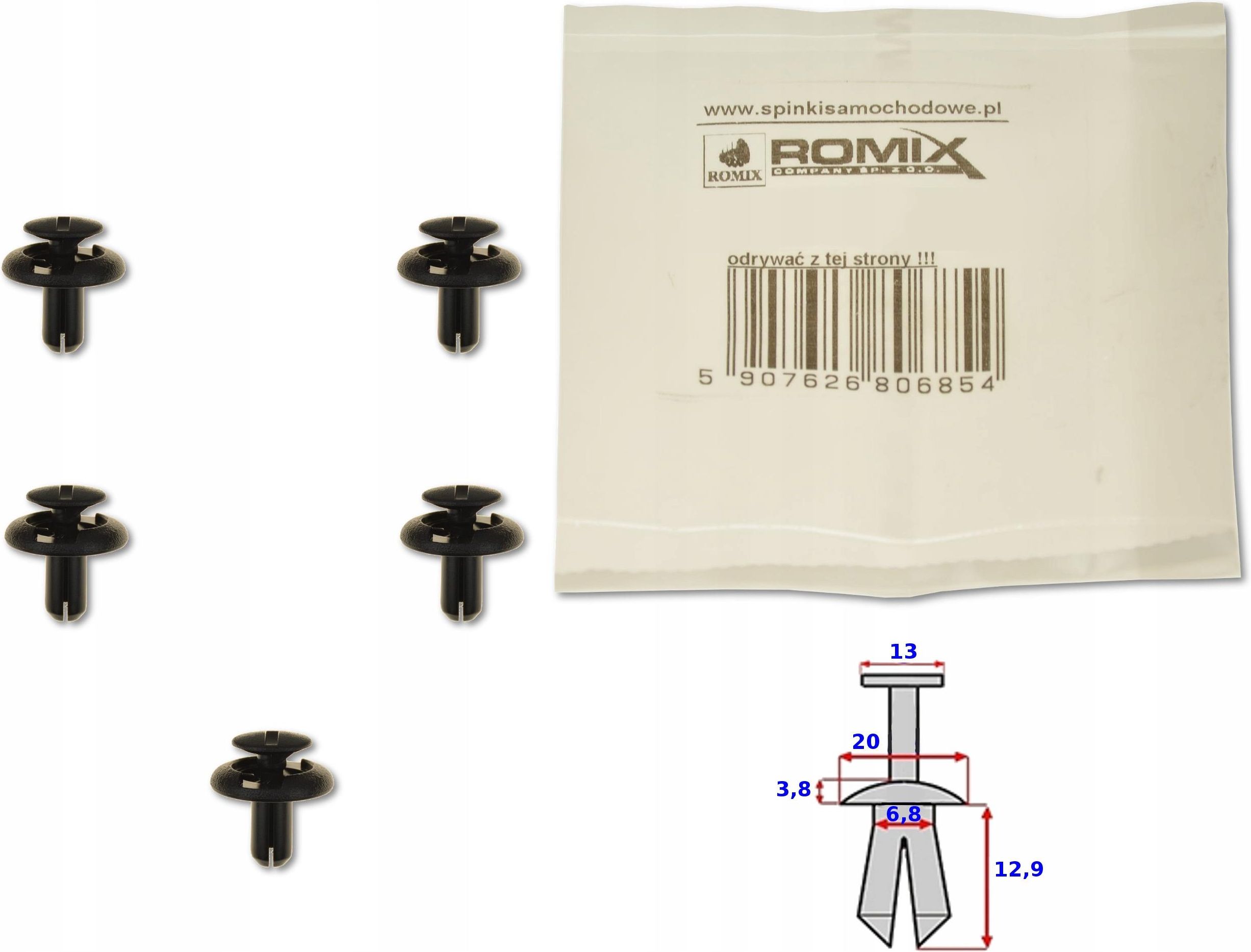 Romix Subaru Forester Iv 12 Klips Spinka Kołek Osłony C70521 - Opinie i ...
