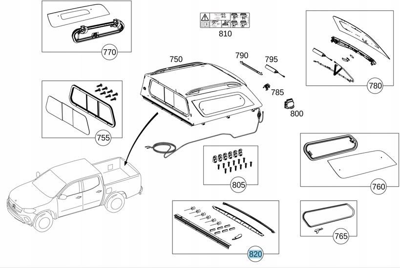 MercedesBenz Oe Hardtop Mercedes Benz Klasa X A470790060064 - Opinie i ...