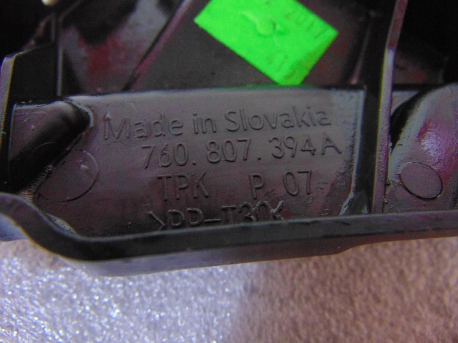 Volkswagen Oe Ślizg Mocowanie Zderzaka Tył Touareg 3 760807394A ...