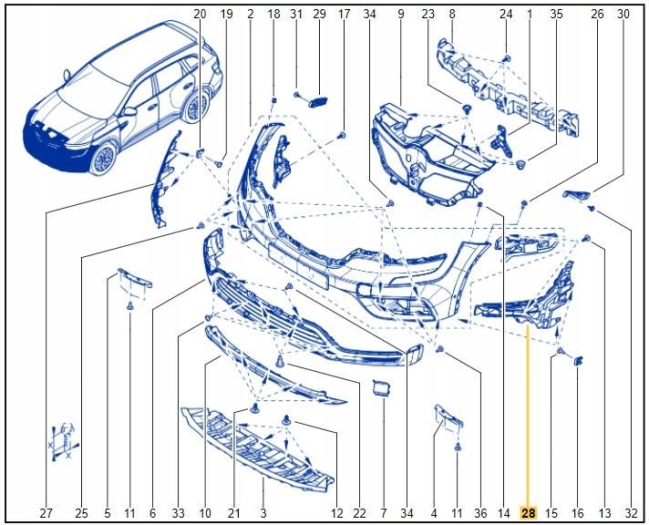 Renault Oe Lewy Wspornik Ślizg Zderzaka Koleos Ii 622234506R - Opinie i ...