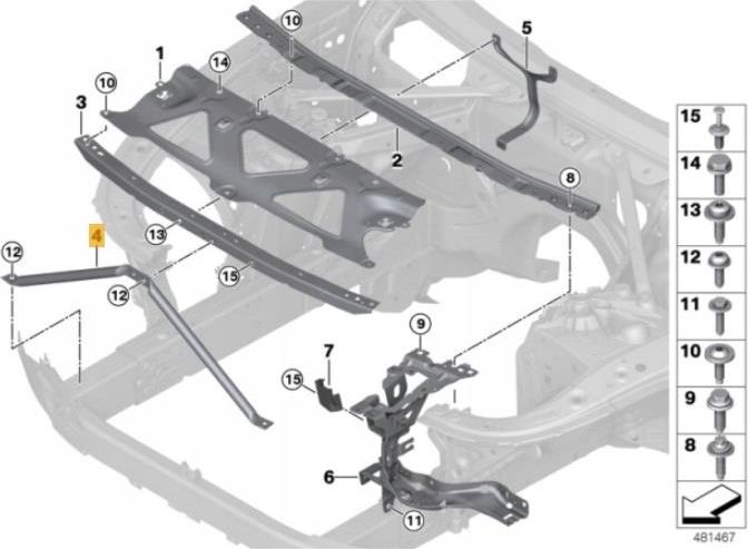 Bmw Oe Wzmocnienie Czołowe 6 G32 51647357209 - Opinie i ceny na Ceneo.pl