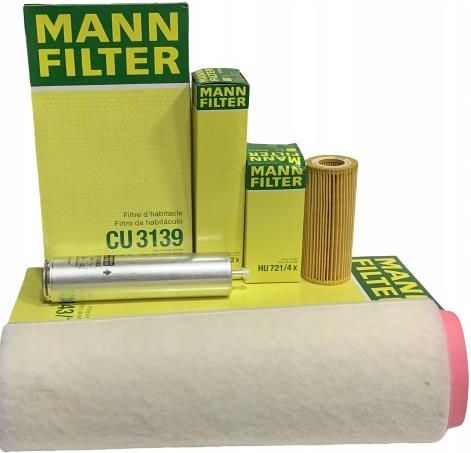 MannFilter Mann Filter Mannfilter Zestaw Filtrów Bmw 5 E60 E61 525 530D ...