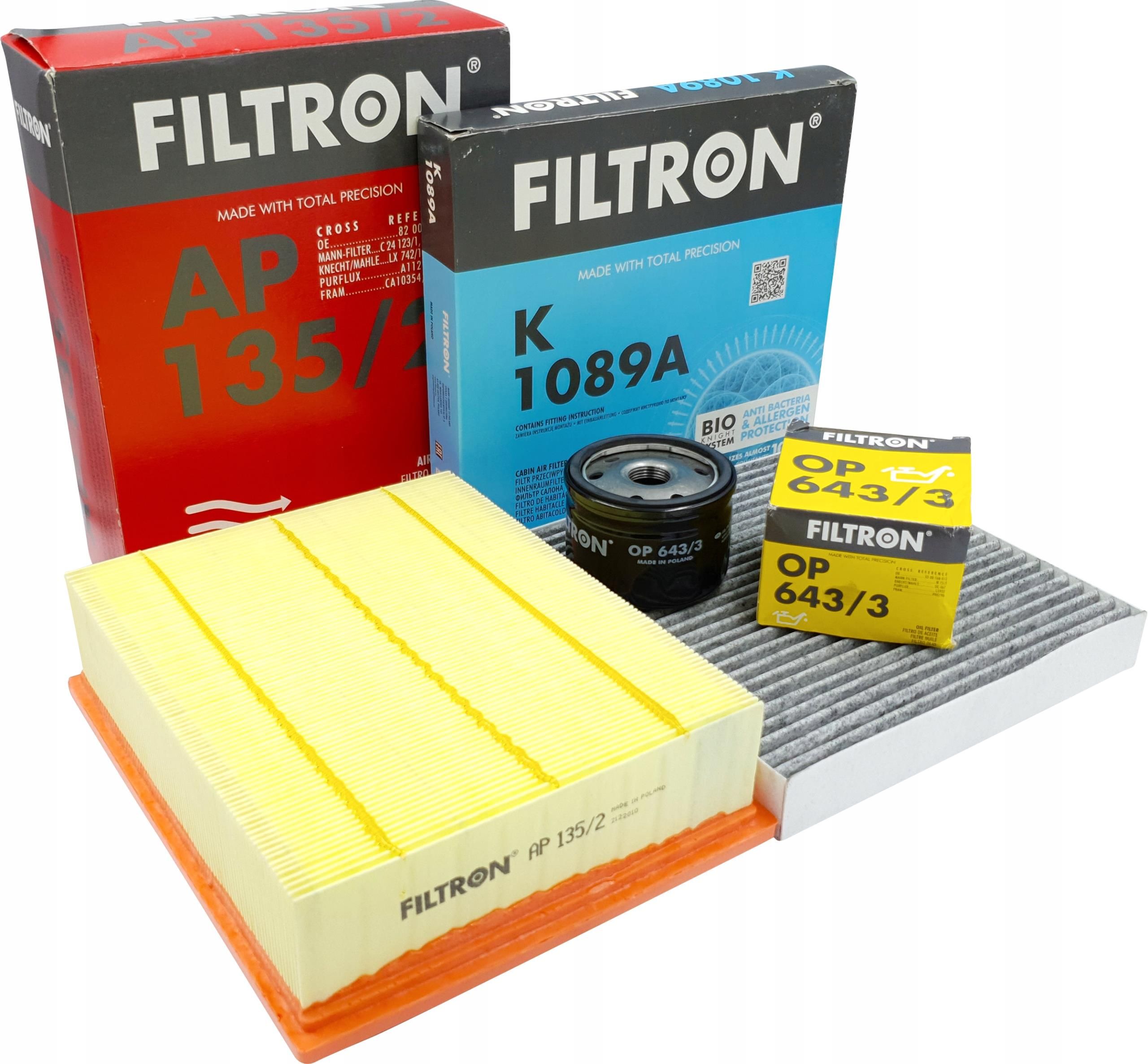 Filtron Zestaw Filtrów Renault Laguna Ii 20Dci Ap 1352 K 1089A Op 6433 - Opinie i ceny na Ceneo.pl