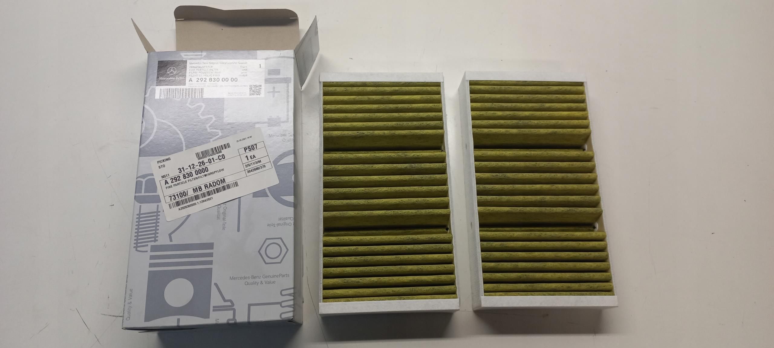 Filtr kabinowy MercedesBenz Oe Org Filtr Kabiniowy A2928300000 - Opinie ...
