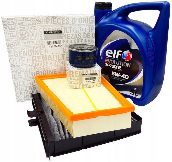 Renault Oe Scenic Ii 1 6 16V 2 0 Zestaw Filtrów Olej 5W40 8200371661R ...