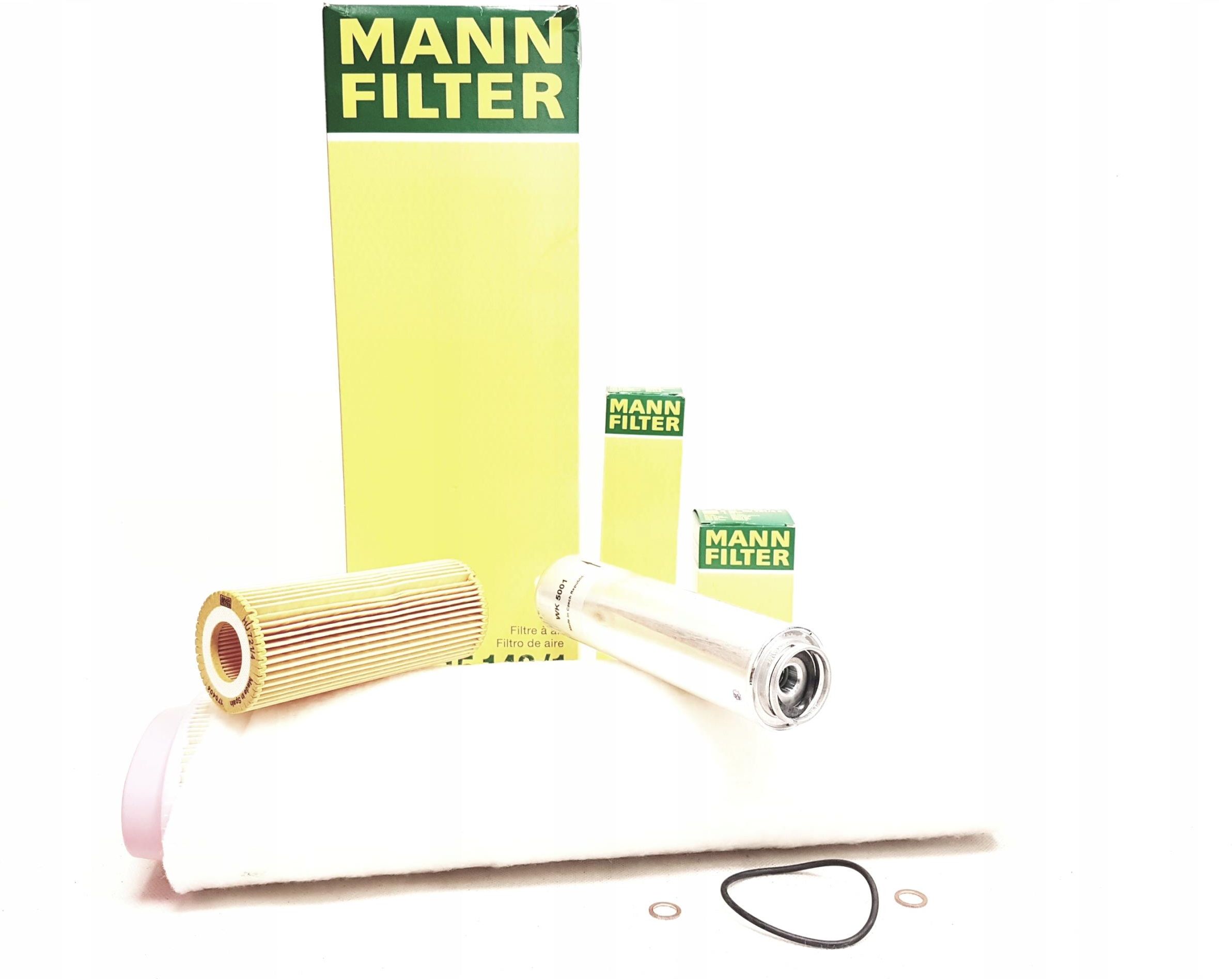 MannFilter Mann Filter Bmw 5 E60 525D 530D Zestaw Filtrów Filtry Hu 7214 XC 15 143 - Opinie i ...