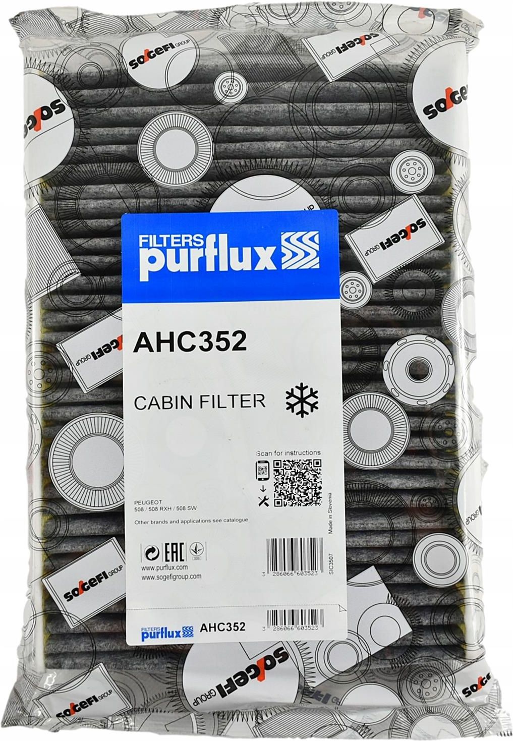 Purflux Zestaw Filtrów Peugeot 508 I 16 Blue Hdi L1044 A1792 C533A ...