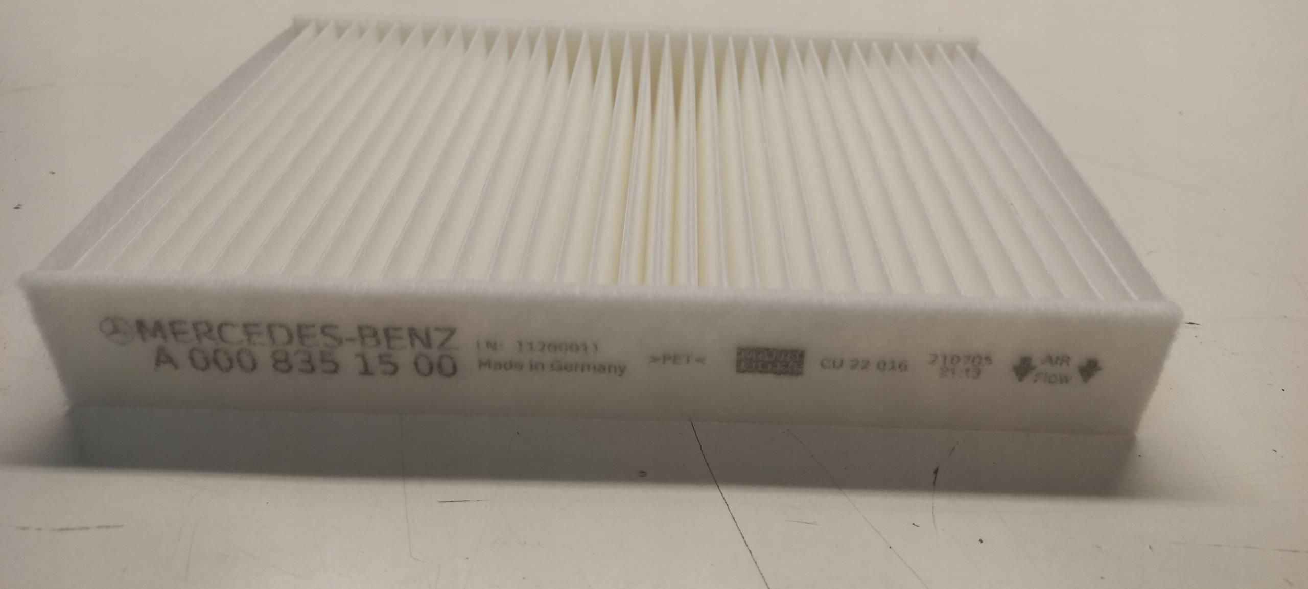 Filtr kabinowy MercedesBenz Oe Filtr Pyłkowy Klimatyzacji Tył Mercedes ...