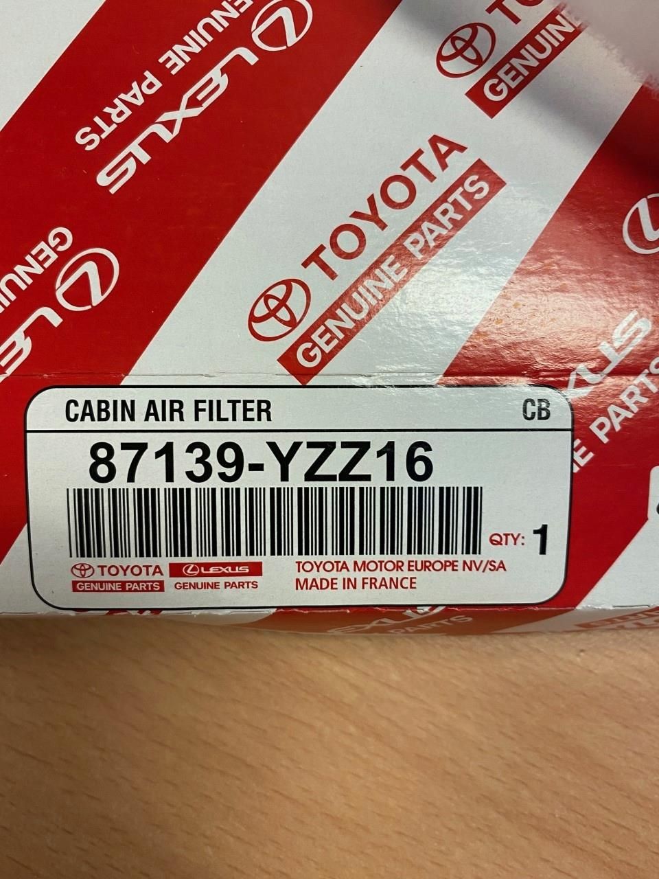 Filtr kabinowy Toyota Oe Filtr Kabi Lexus 87139Yzz16 87139 Yzz16 ...