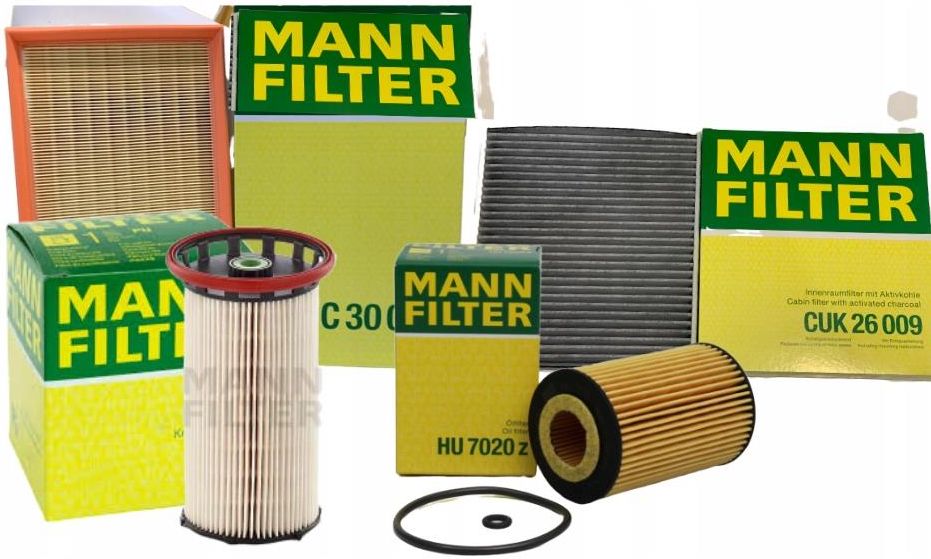 Filtron Zestaw Filtrów Mann Vw Audi Skoda Tdi 2012 Cuk26009 C30005 ...
