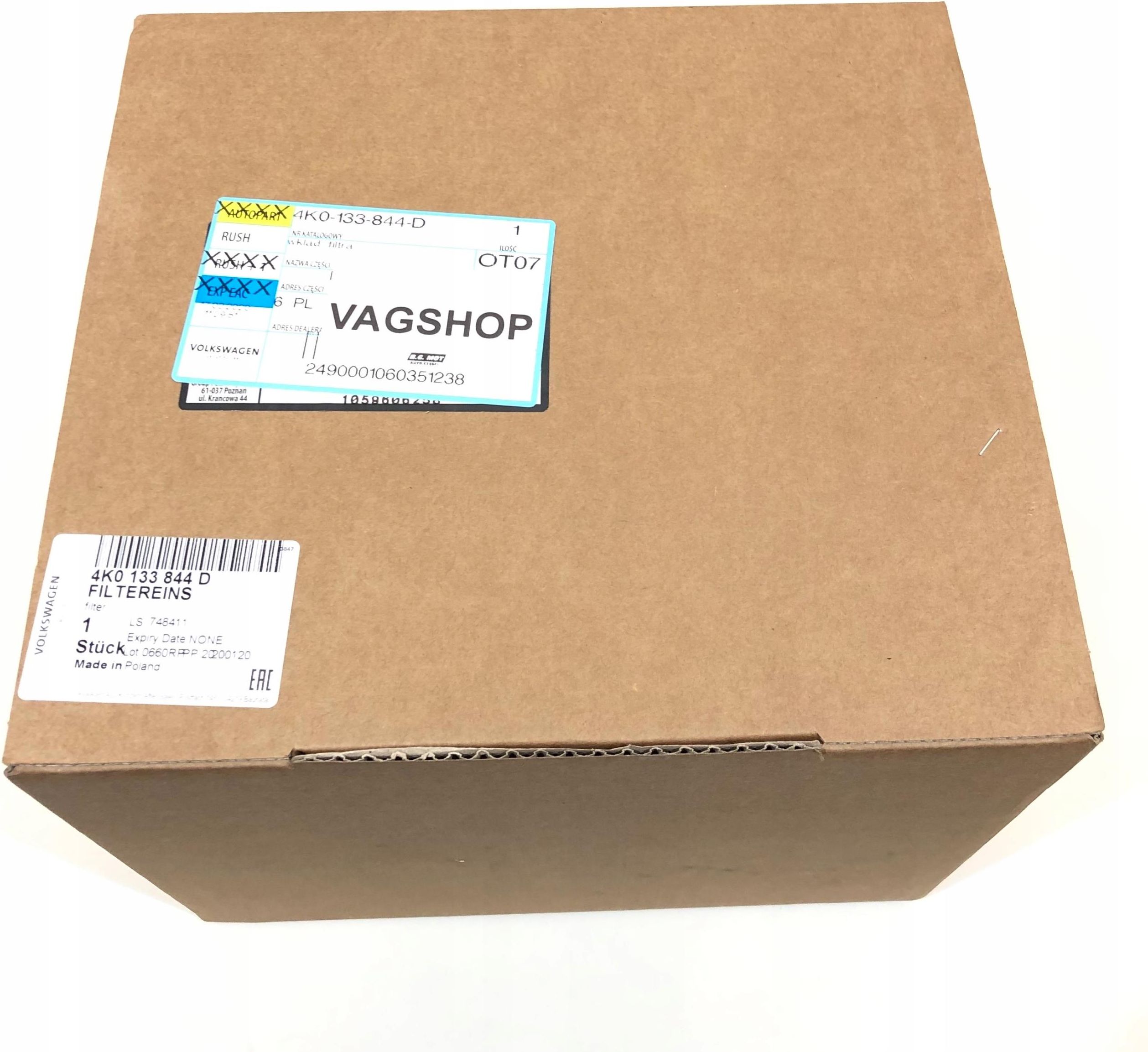 Filtr powietrza Audi Oe Filtr Powietrza A6 C8 45 50 Tdi 55 Tfsi ...