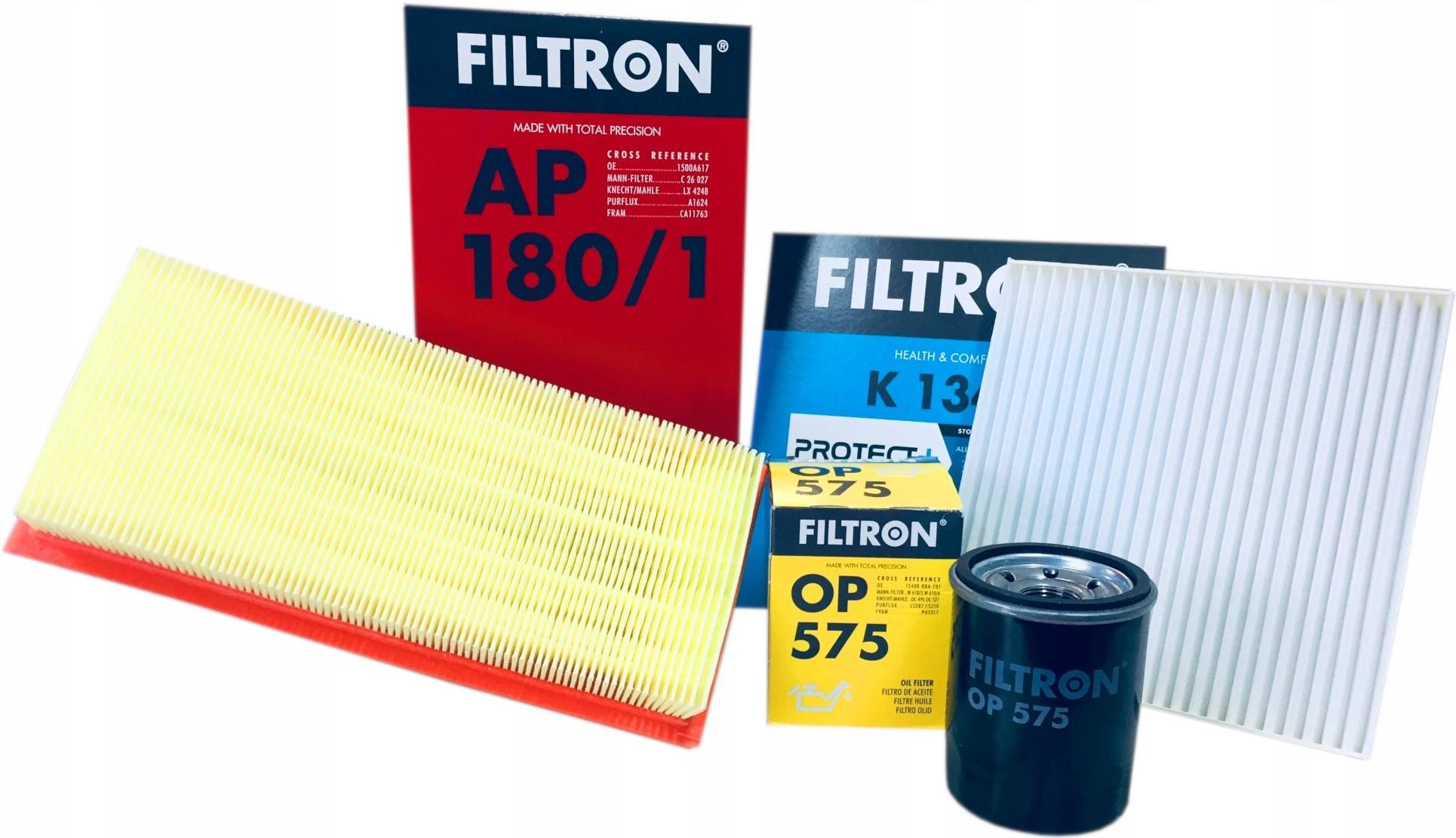 Filtron Zestaw Filtrów Do Mitsubishi Mirage 10 12 Op575 Ap1801 K1341 ...