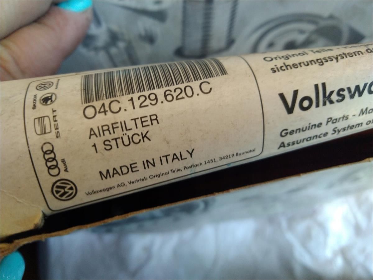 Filtr powietrza Volkswagen Oe Filtr Powietrza Oryginał 04C129620C ...