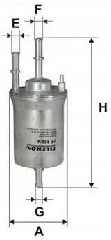 Filtr paliwa Filtron Filtr Paliwa 6Q0201051C 6Q0201051J 6Q02010 ...