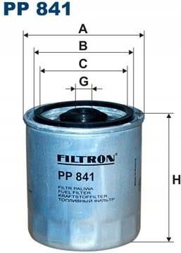 Filtr paliwa Filtron Filtr Paliwa Ssangyong Musso Rexton Ii Fil Pp841 ...