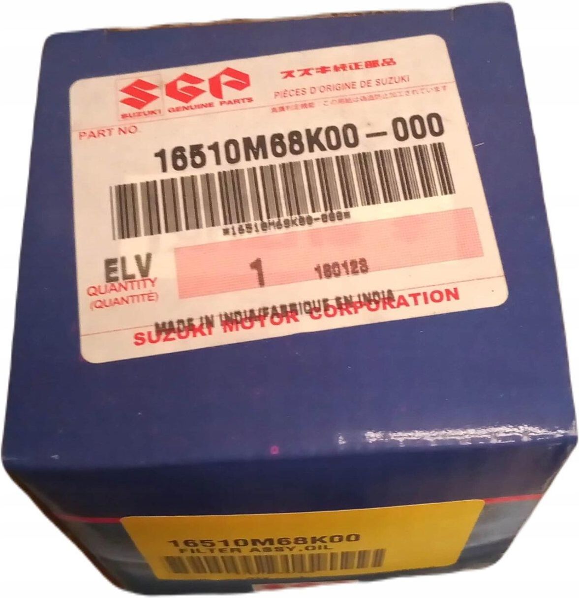 Suzuki Oe Filtr Oleju Oryginał 16510M68K00000 - opinie i ceny na Ceneo.pl