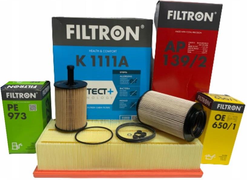 Filtron Zestaw Filtrów A3 Leon Octavia Ii Golf V Tdi Oe6501 Ap1392 ...