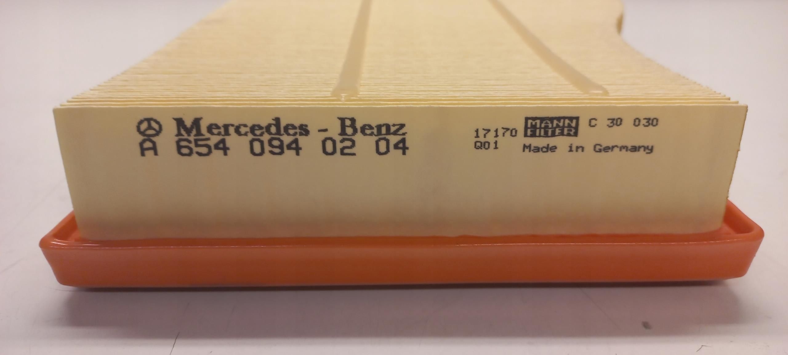 Filtr powietrza MercedesBenz Oe Filtr Powietrza Om654 A 6540940204 654 ...