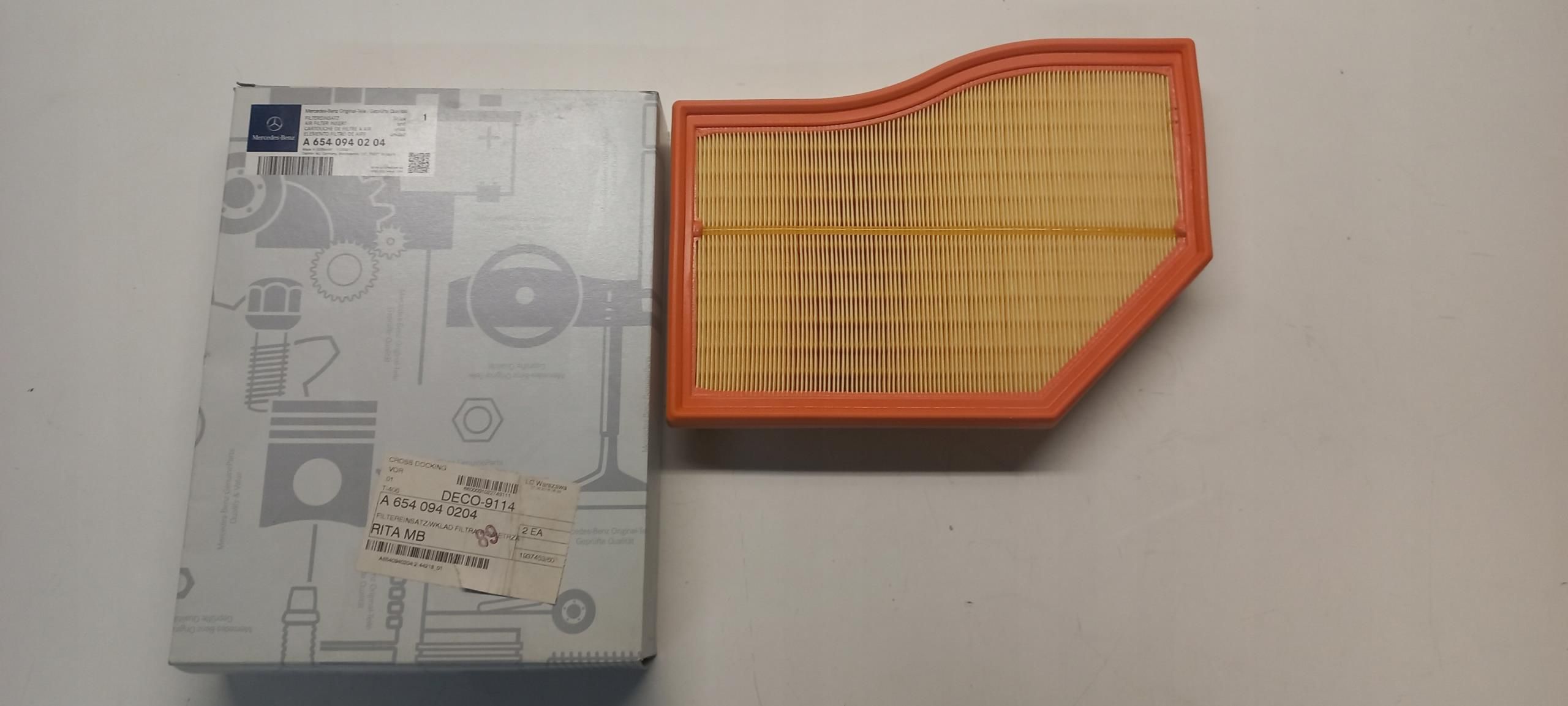 MercedesBenz Oe Filtr Powietrza Om654 A 6540940204 654 094 02 04 ...