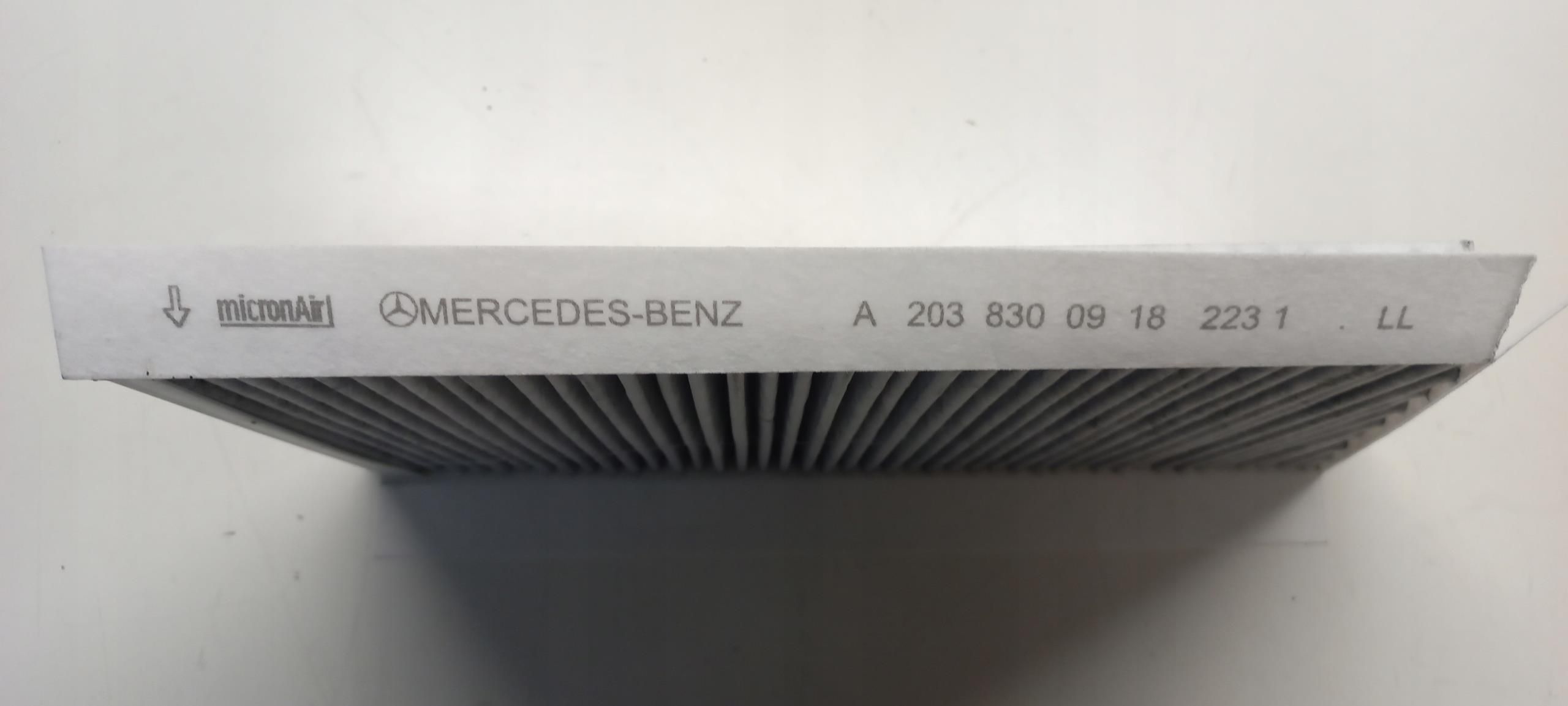 Filtr kabinowy MercedesBenz Oe Filtr Kabi Mercedes Clk A 2038300918 ...