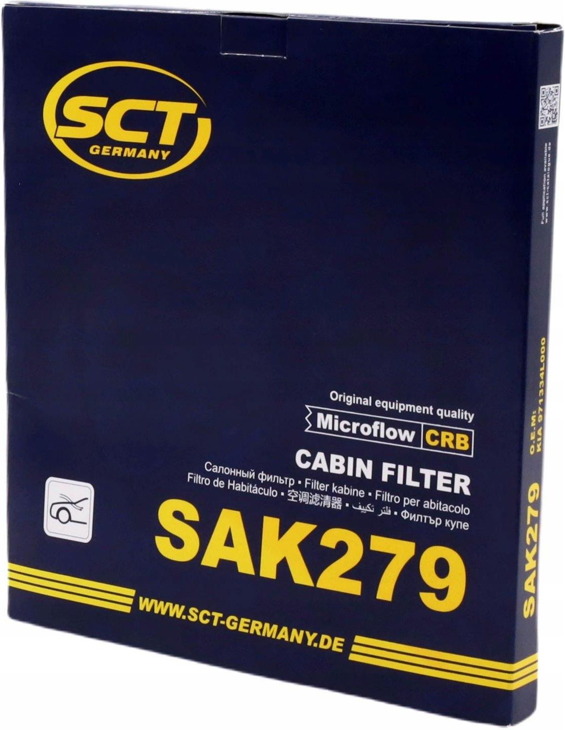 Filtr kabinowy Sct Germany Filtr Kabi Węglowy Sak279 Sak 279 - Opinie i ...