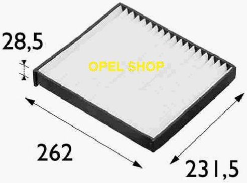 Filtr kabinowy Hart Filtr Nawiewu Kabiny Opel Astra G Zafira A I B ...