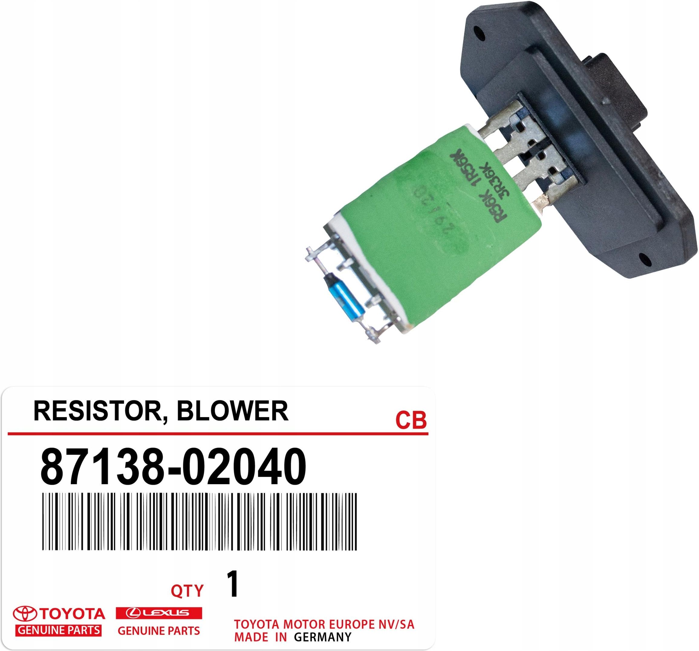 Toyota Oe Corolla 01 09 Opornik Rezystor Dmuchawy 8713802040 - Opinie i ...