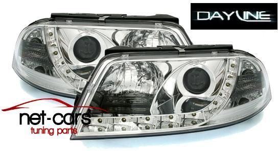 Lampa przednia Sonar Reflektory Przednie Vw Passat 3Bg B5 Dayline Led S ...